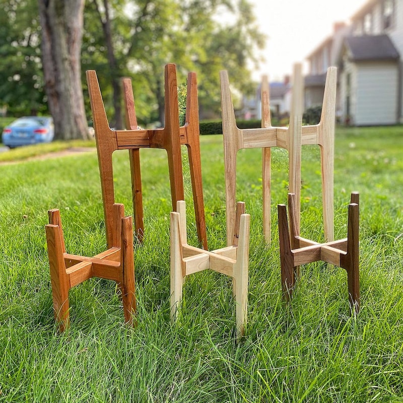 Mcm Plant Stand - Etsy