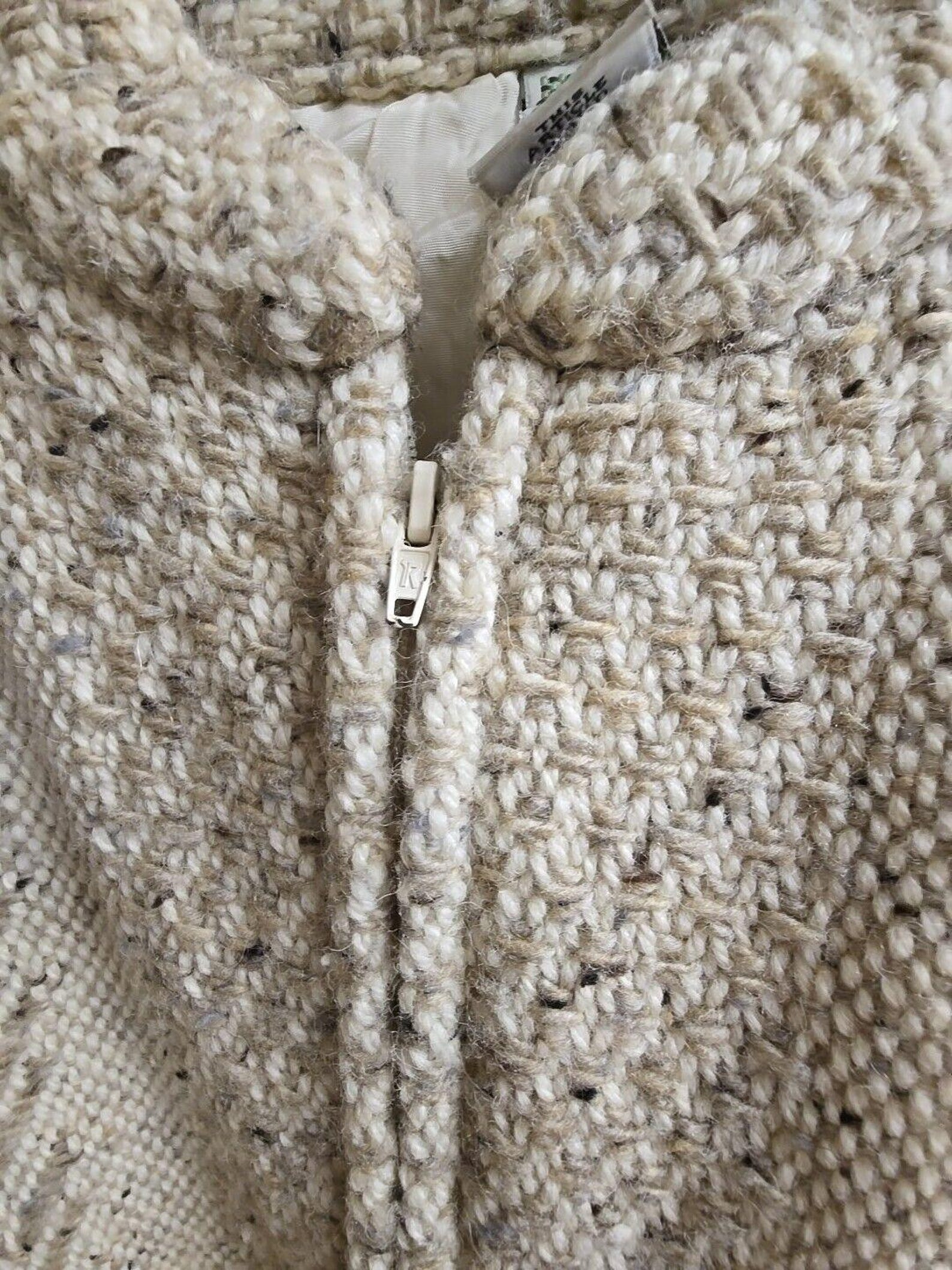 Branigan Weavers Irish Winter Heavy Wool Cape Coat Cable Knit Jacket ...