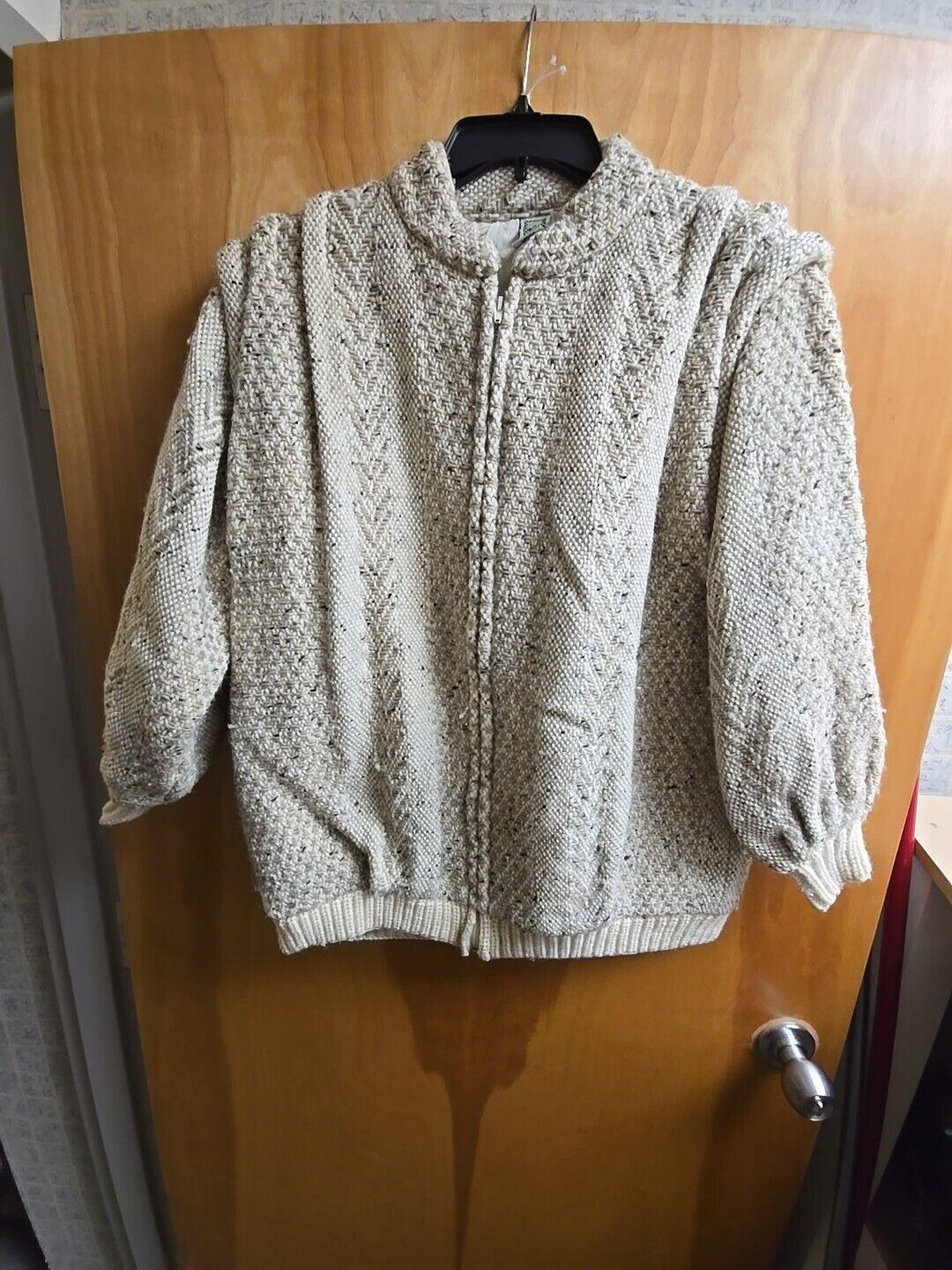 Branigan Weavers Irish Winter Heavy Wool Cape Coat Cable Knit Jacket ...