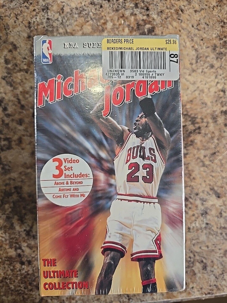 Michael Jordan 1996 VHS 3 Tape Set "the Ultimate Collection" Brand New ...