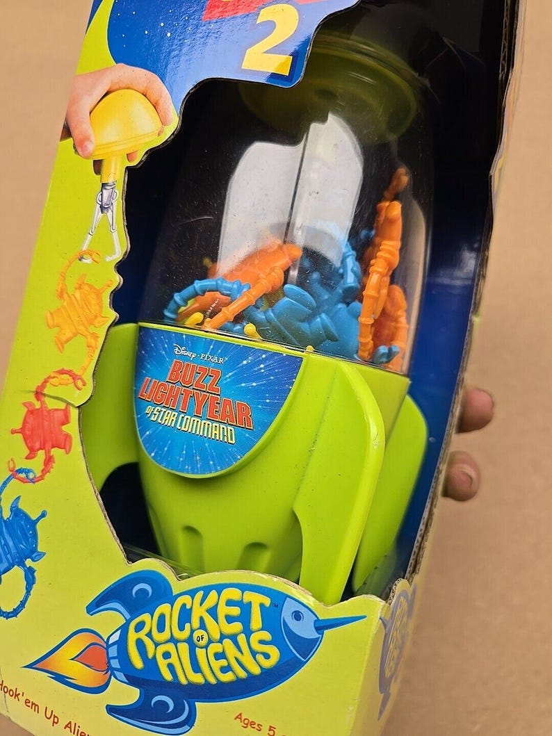 Vintage 2000 Toy Story 2 Buzz Lightyear of Star Command Rocket of ...