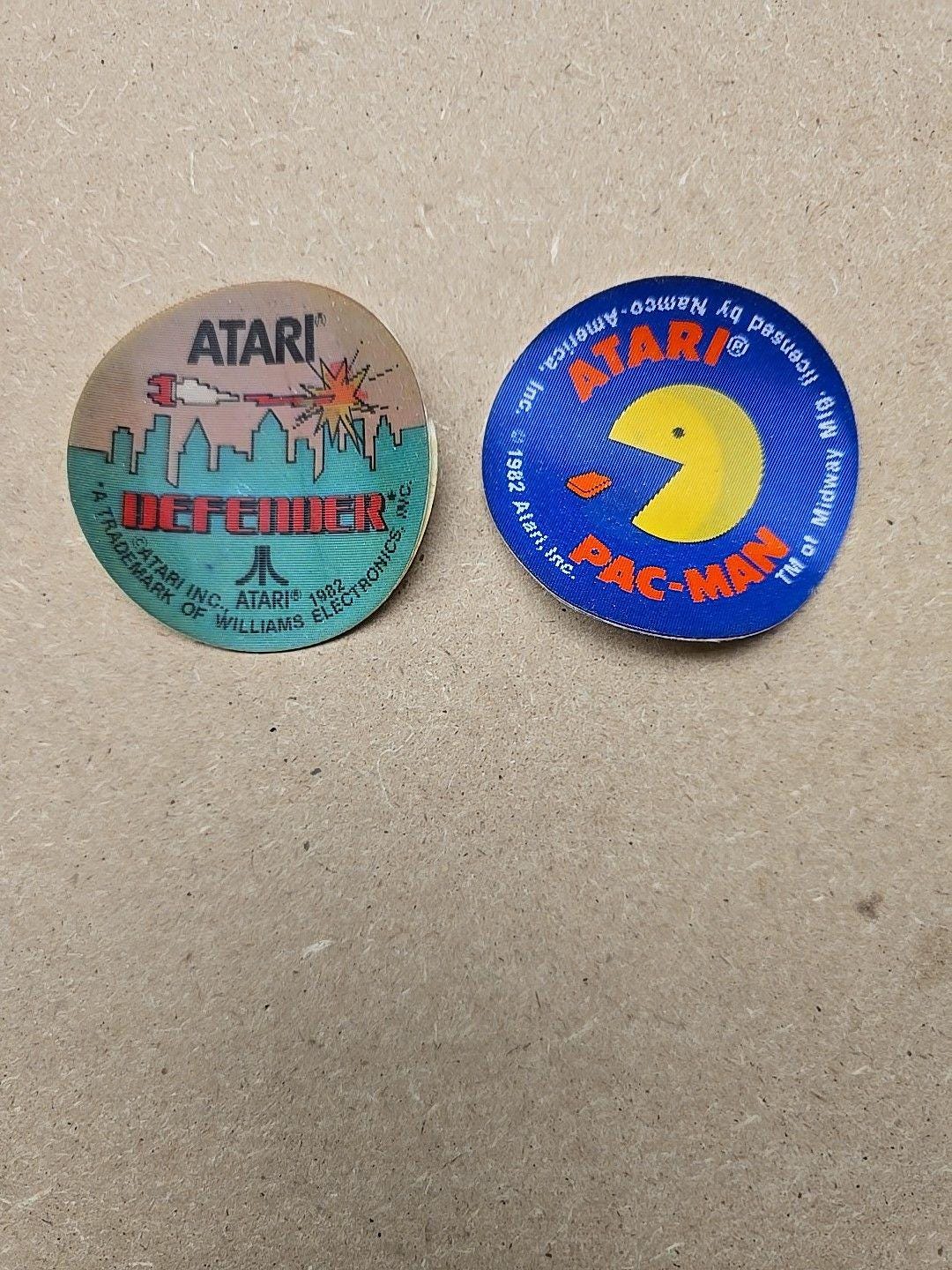 Vintage Atari Game Defender & Pacman Lenticular Moving 3D Sticker 2.25 ...