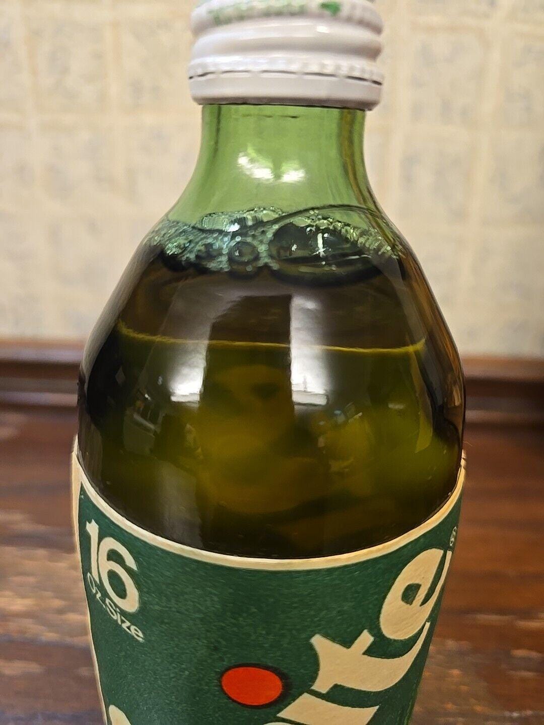 Sprite Vintage Foam Label Sprite Pint 16 Oz Glass Bottle Sealed Full ...