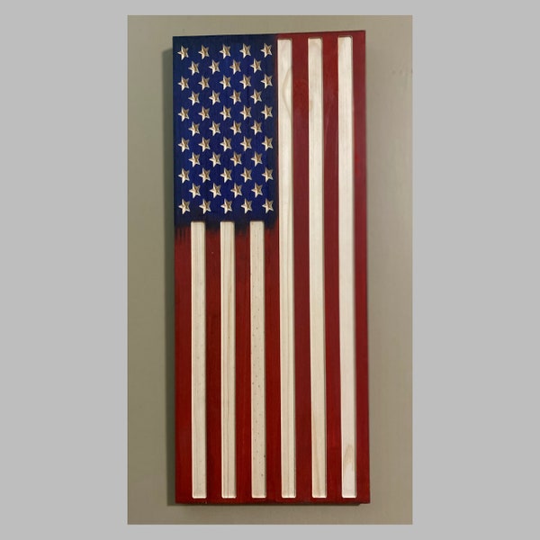 Wood Vertical Flag - Etsy
