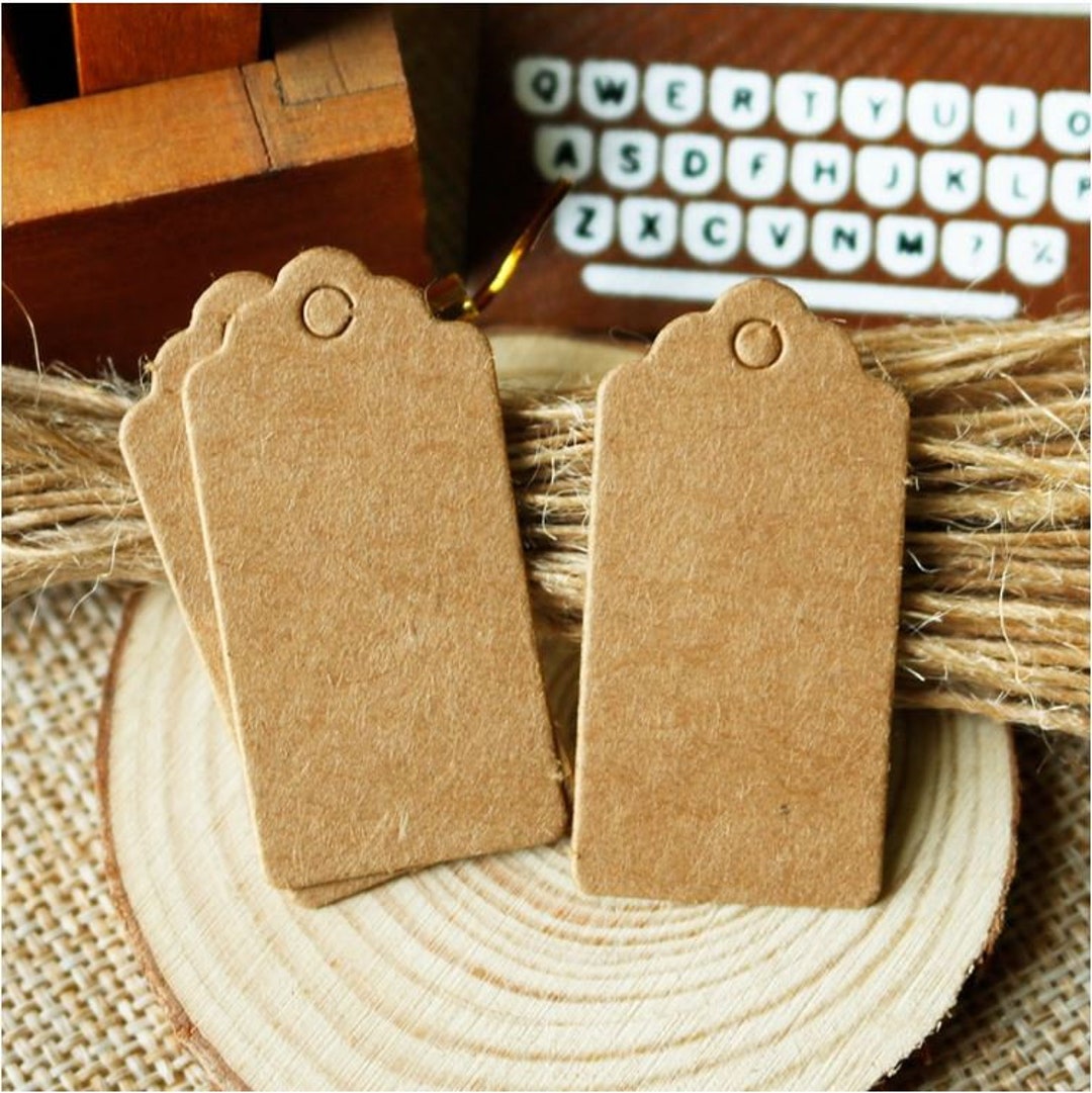 10 Labels Large Cardboard Shaped Kraft Color - Etsy