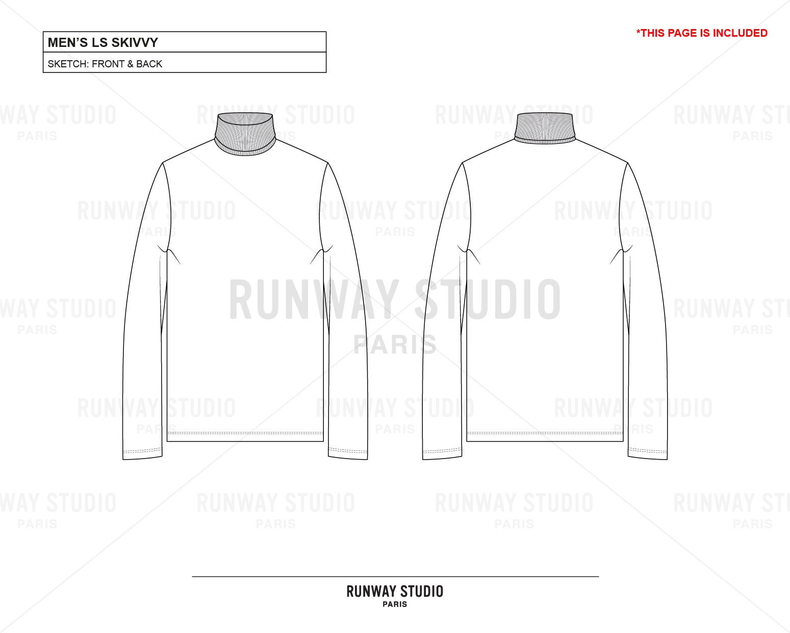 LS SKIVVY Fashion Vector Sketch Flat Sketch Technical Sketch Fashion ...
