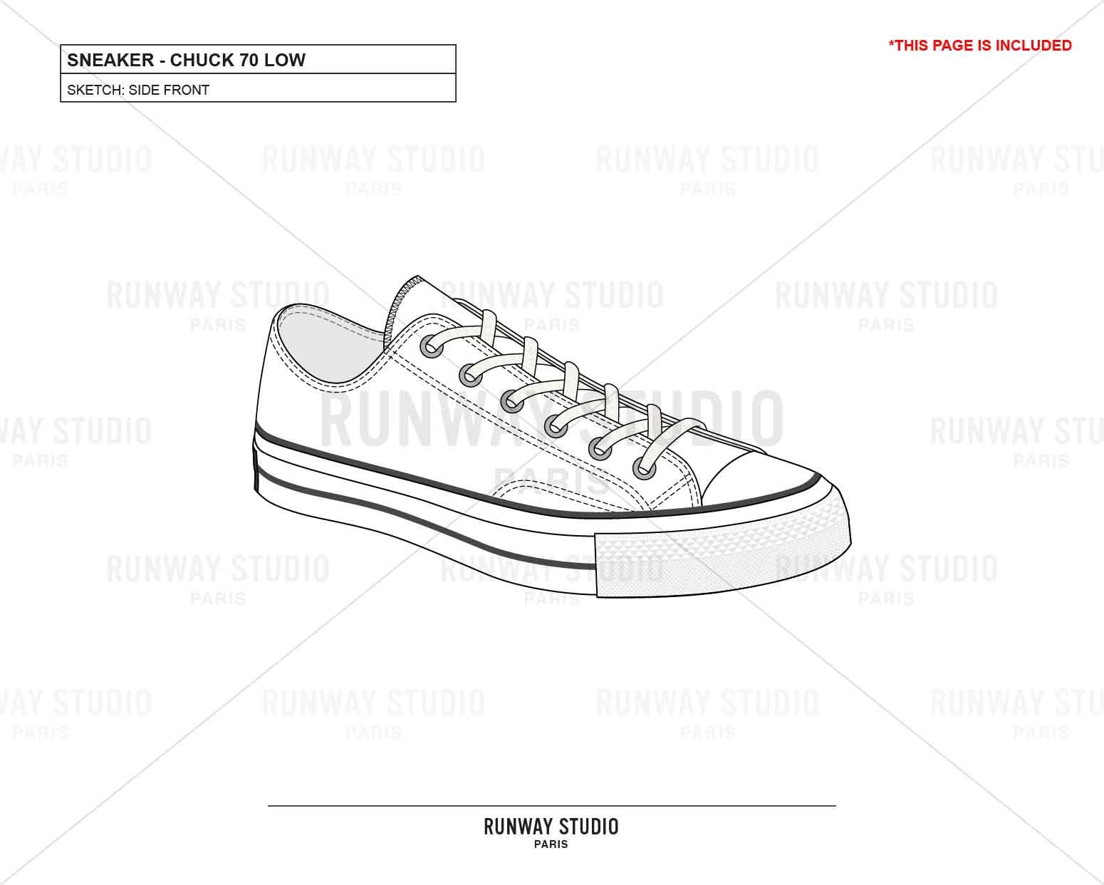 Converse Shoe Outline