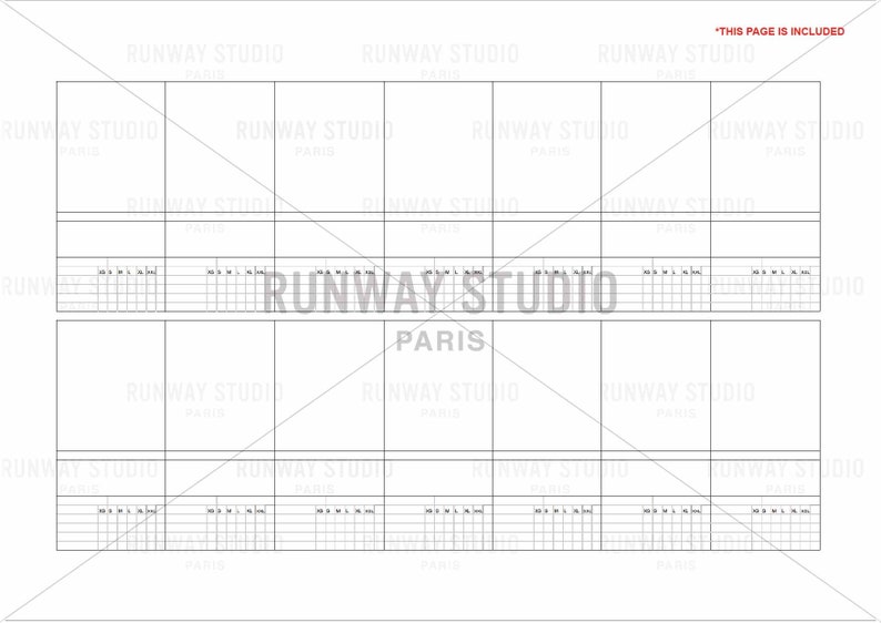 PRODUCT LINE SHEET - Fashion Document Template - Collection Line Plan ...