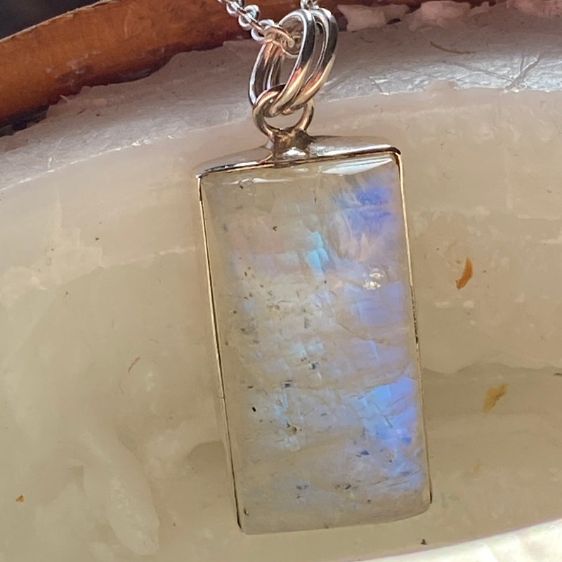 Mens Moonstone Pendant Necklace - Etsy