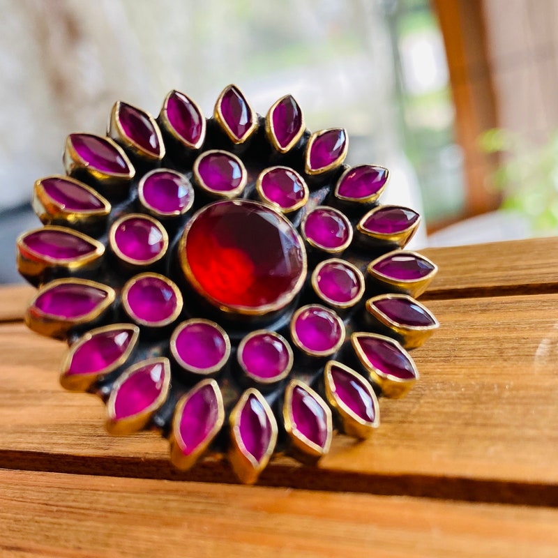 Large Ruby Ring - Etsy