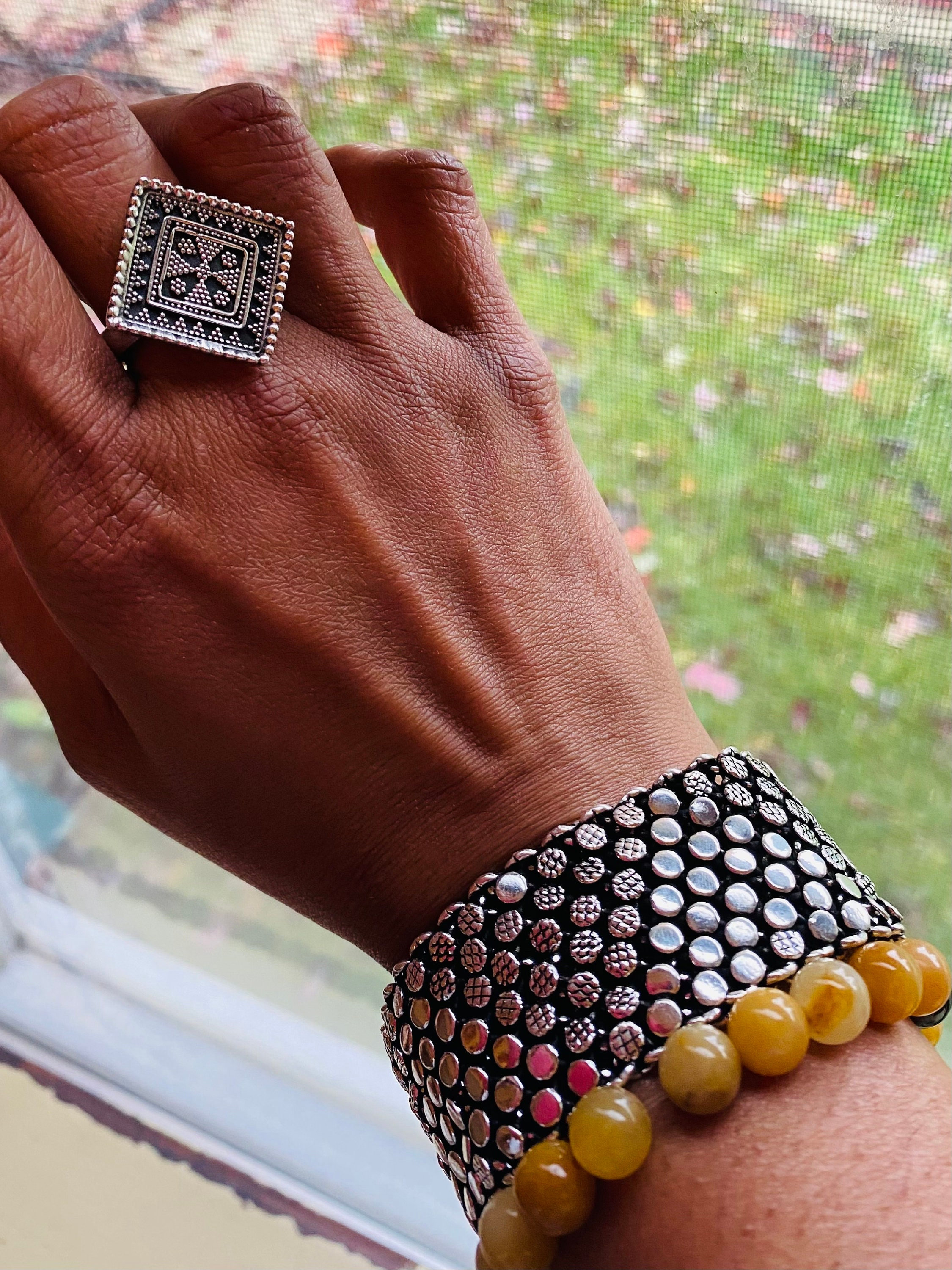 Heavy 925 Sterling Silver Bracelet • 100g Solid Silver • Wide Woven ...