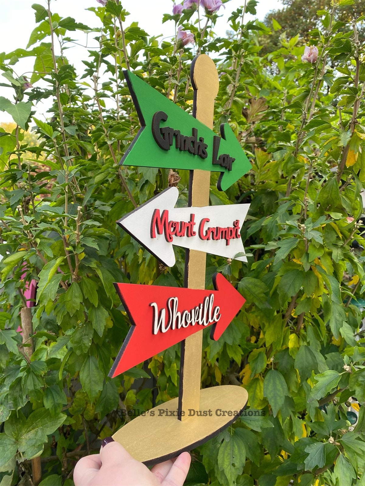 Grinch Inspired Direction Sign - Etsy UK