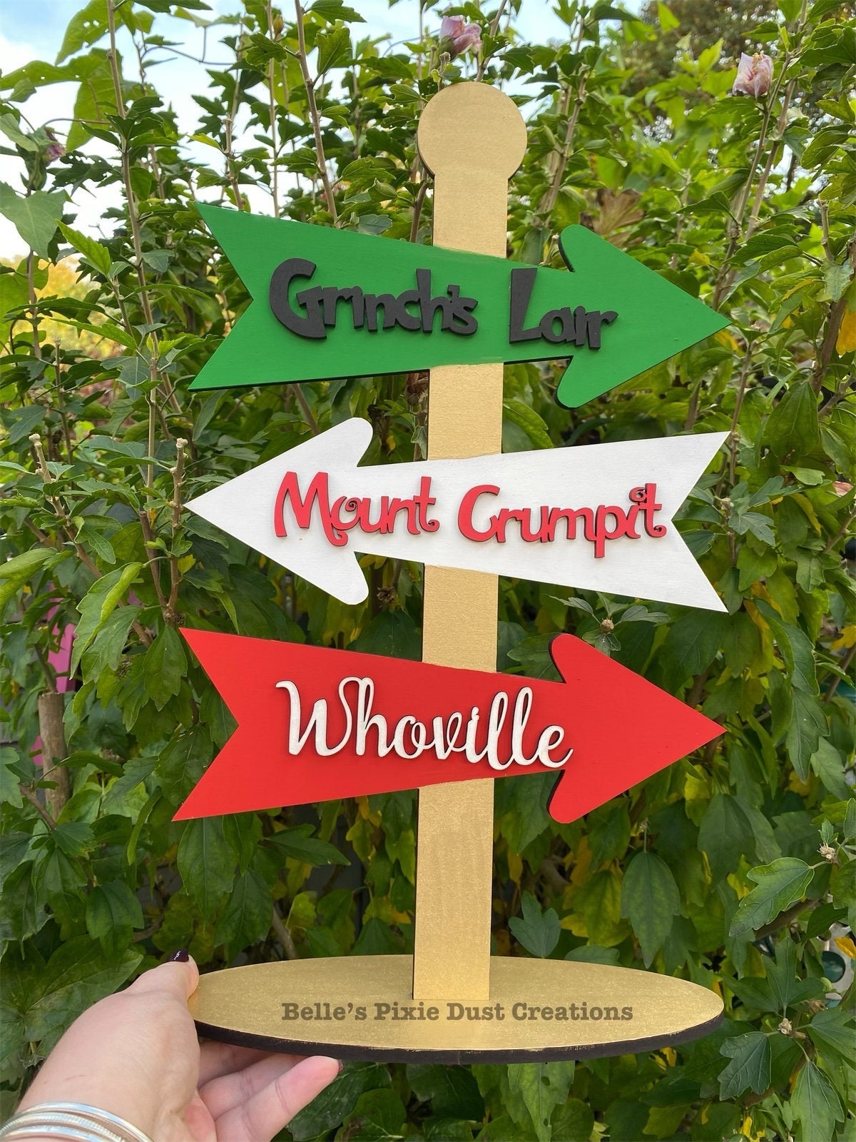 Grinch Inspired Direction Sign - Etsy UK