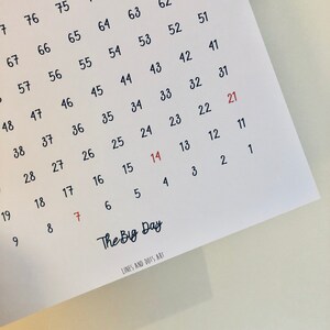 100 Days Countdown - Big Day Wedding Day Birthday Event Miss You Seeing ...