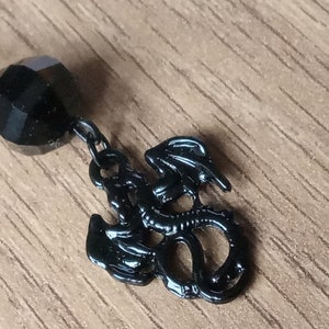 Black Sword Bookmark With Dragon and Crystal. Unique Gift for People ...