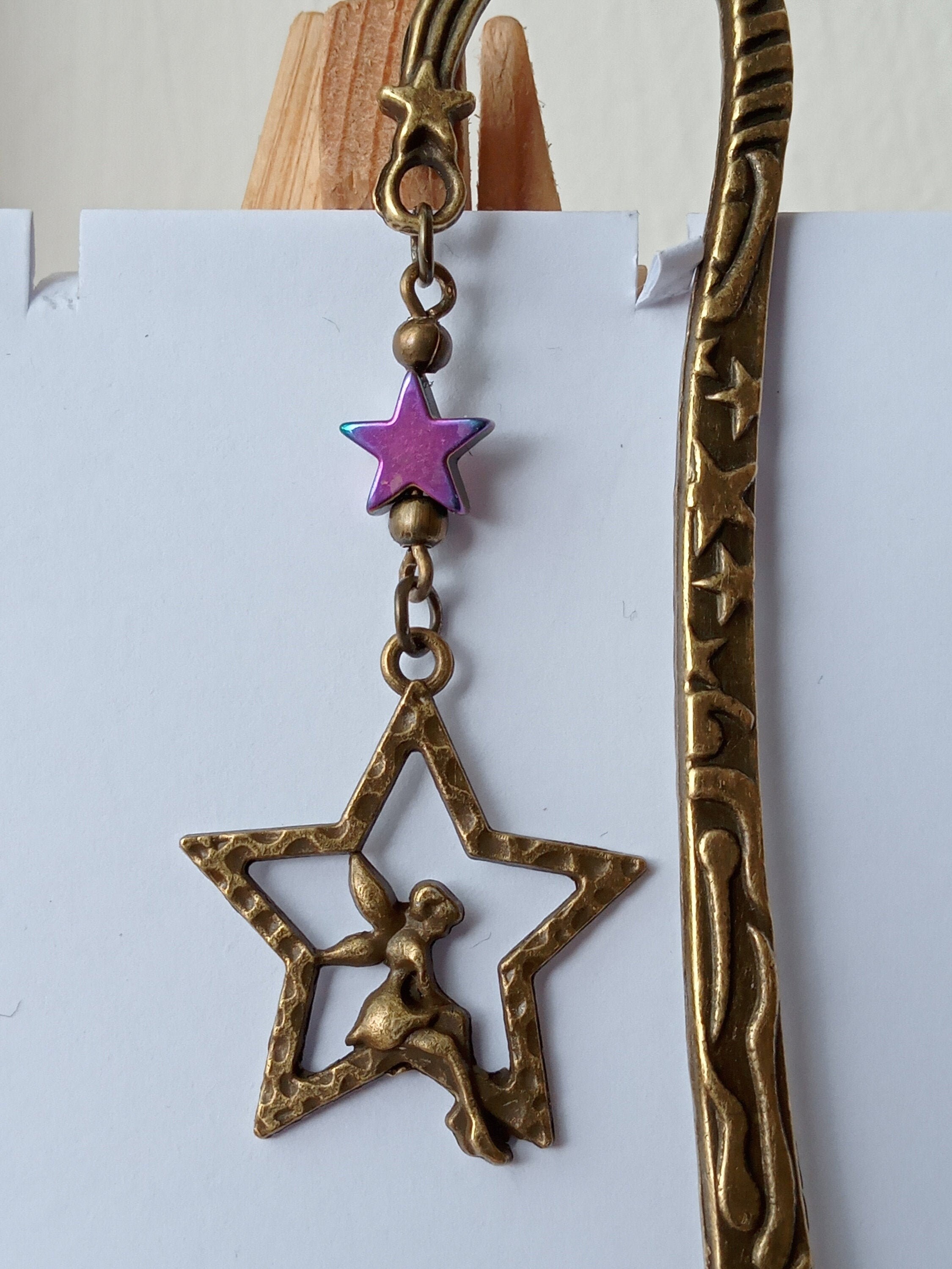 Bronze Heaven Large Bookmark With Star Fairy. Unique Gift for People ...