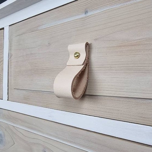 Leather Strap Furniture Handle Draw Pull | Etsy UK