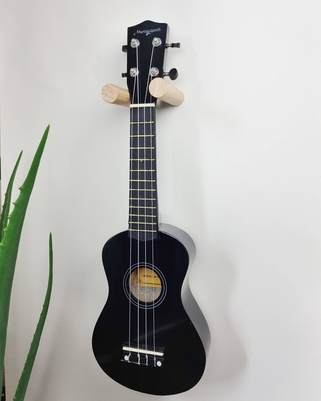 Oak Floating Ukulele Holder Wall Mount / Minimalist Simple Ukulele ...