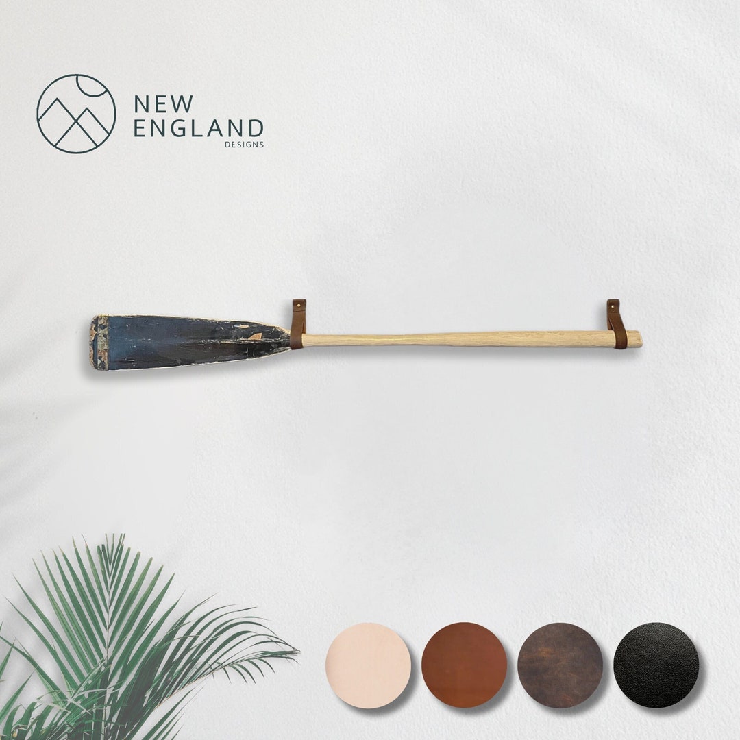 Paddle Holder, Leather Hanging Oars, Oar Holder, Leather Strap Oars ...