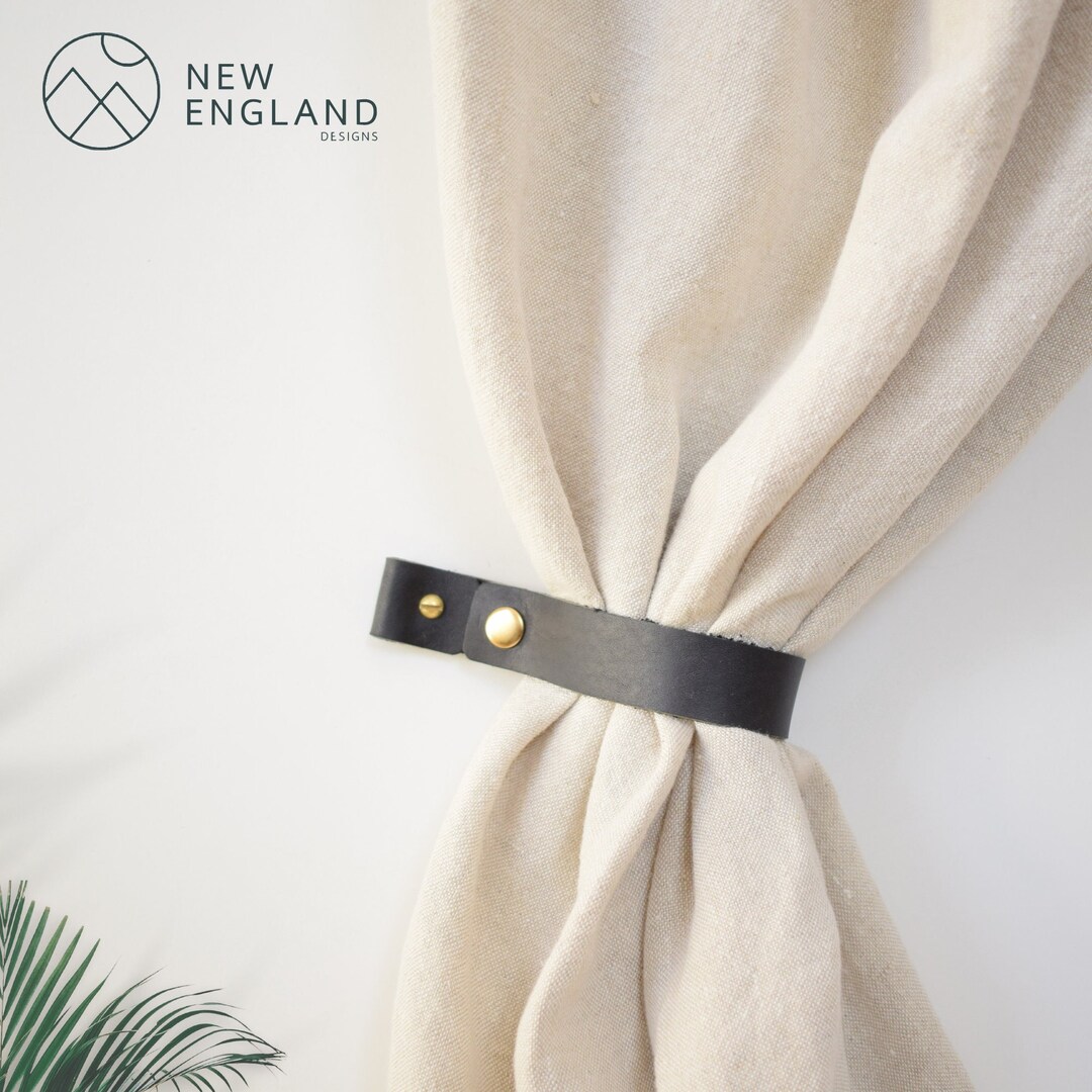 Curtain Tie Back / Leather Curtain Holder, Leather Strap Curtain Tie ...