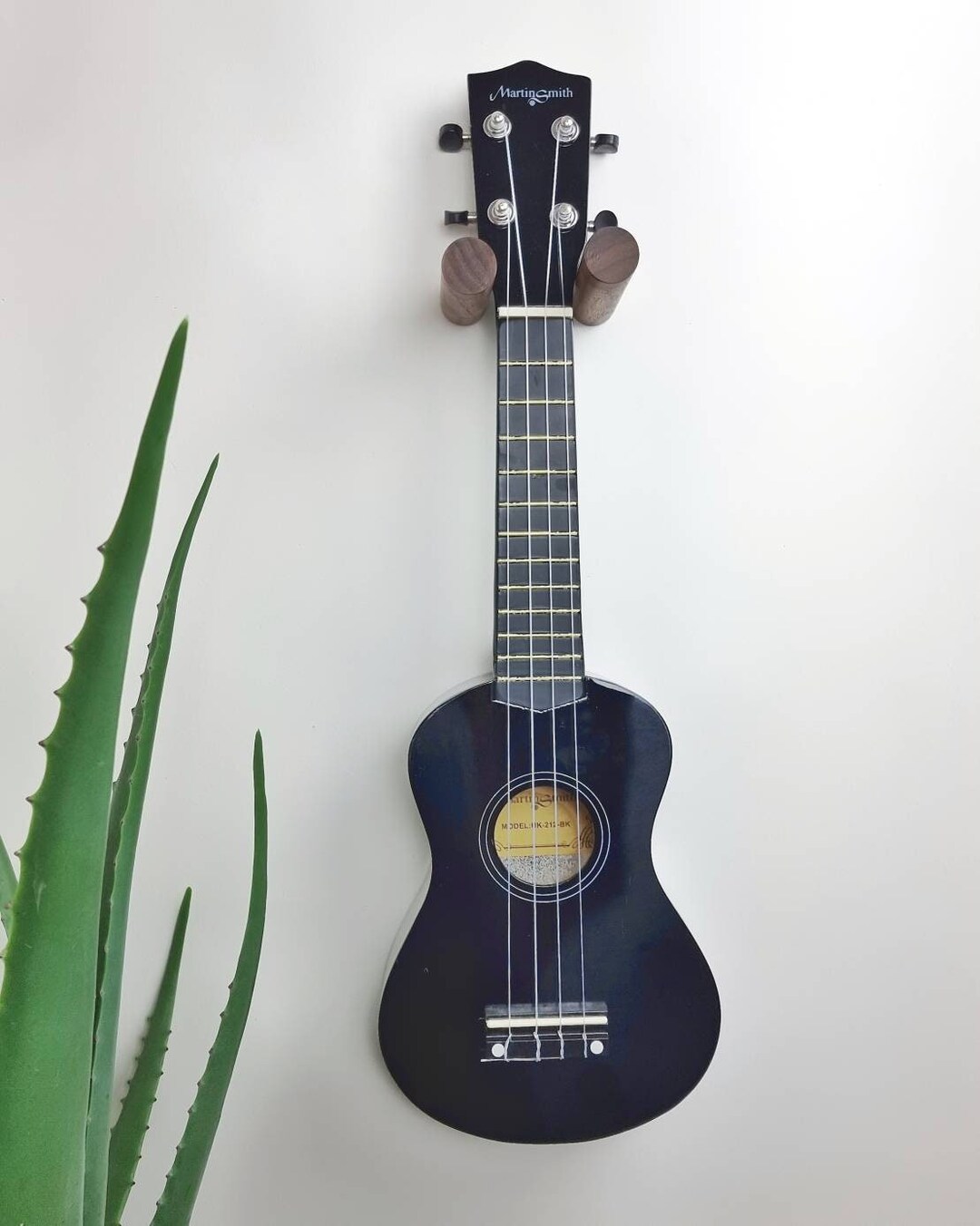 Walnut Floating Ukulele Holder Wall Mount / Minimalist Simple Ukulele ...