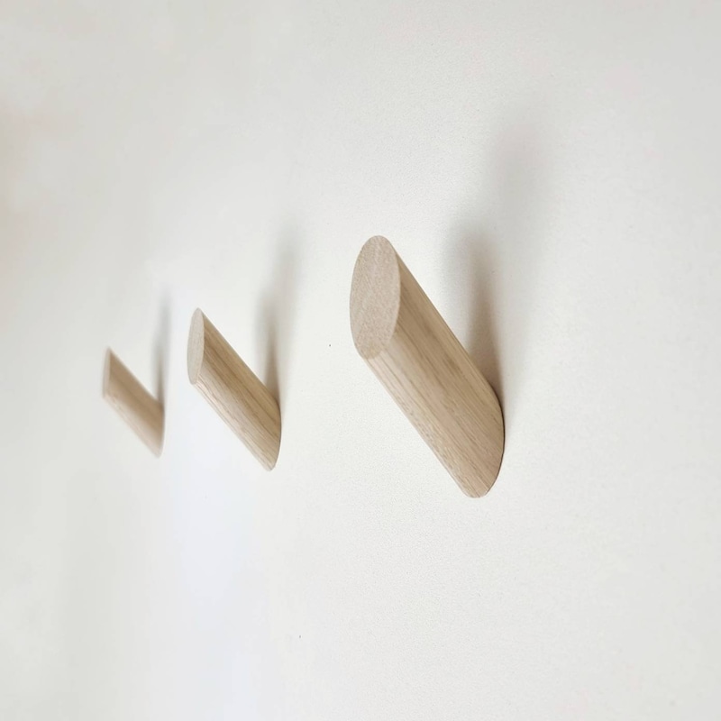 Angled Wall Hook Wood - Etsy