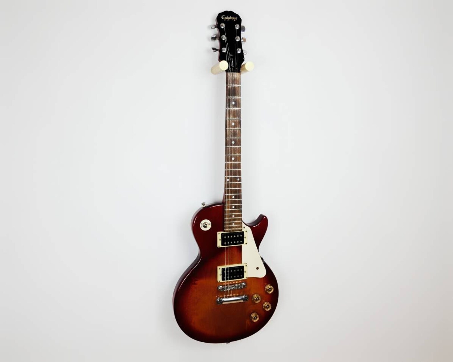 Walnut & Brass Floating Guitar Holder Wall Mount / Minimalist Simple ...