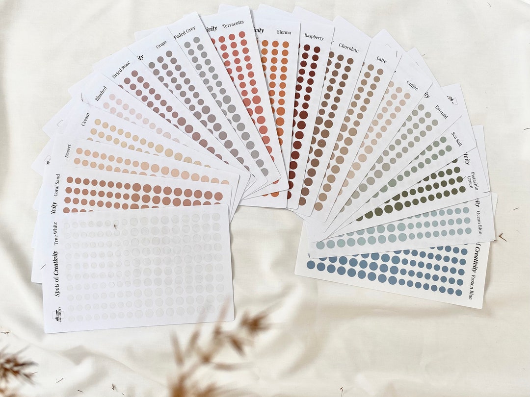 170xdot Stickers: Spots of Creativity Transparent Matt/white Matt ...