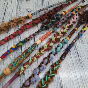 Ombre 4 Clip Set, Rainbow Fae Braids, Dreadlocks, Hair Wraps, Synthetic ...
