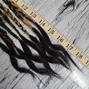Black 4 Clip Set, Forest Fae Braids, Dreadlocks, Hair Wraps, Synthetic ...