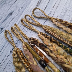 Forest Fae Braids, Clip in Dreads, Fishtail Braids, Synthetic Dreads ...