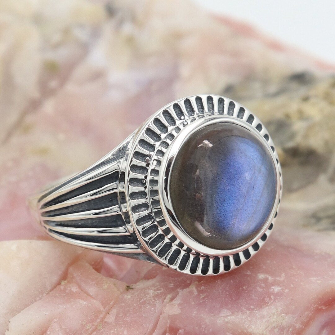 Labradorite Ring, 925 Silver Ring, Gemstone Ring, Birthstone Ring for ...