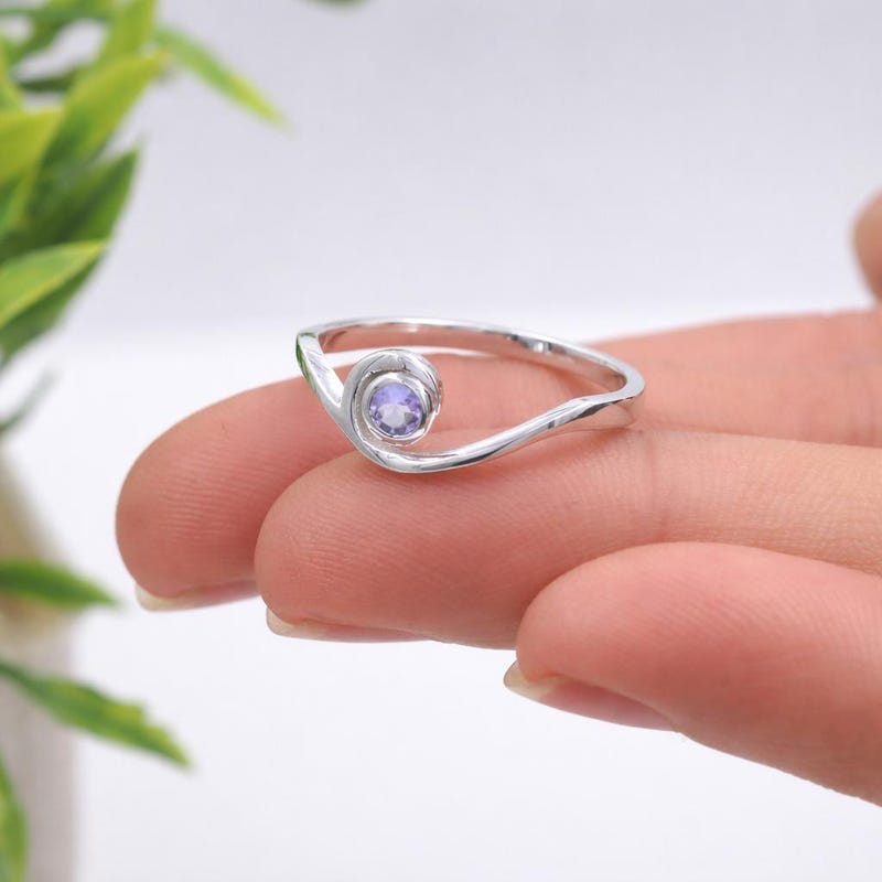 Tanzanite Bypass Ring - Etsy