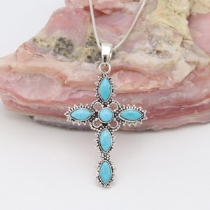 Turquoise Cross - Etsy