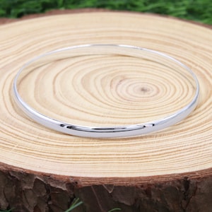 Solid Silver Bangle, Bangle Bracelet, Handmade Silver Bangle, Boys Silver Bangle/bracelet ...