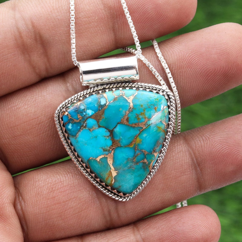 Turquoise Pendant - Etsy