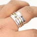 Spinner Ring, Peridot Ring, Sterling Silver Ring, Anxiety Ring, Spinner ...