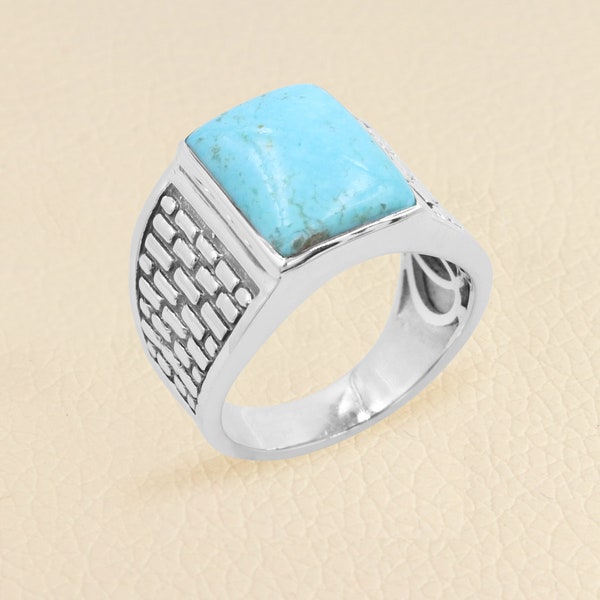 Mens Turquoise Ring - Etsy