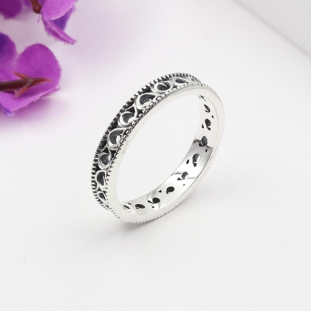 Thumb Band Rings, Solid Sterling Silver Band Rings, Engagement Band ...