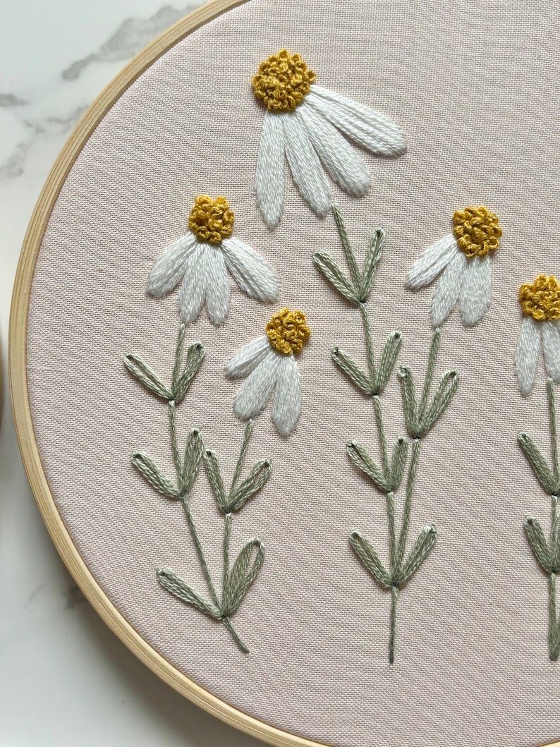Dreamy Daisies Embroidery Pattern --PDF Pattern - Etsy