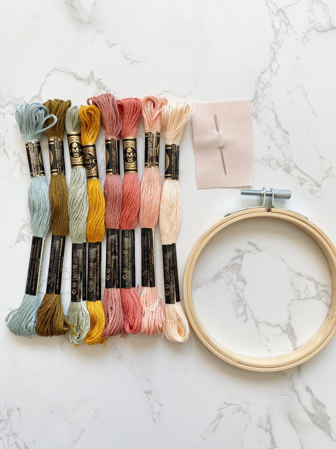 Tarah's Favorite Embroidery Thread Pack + 4 Inch Hoop + Embroidery ...