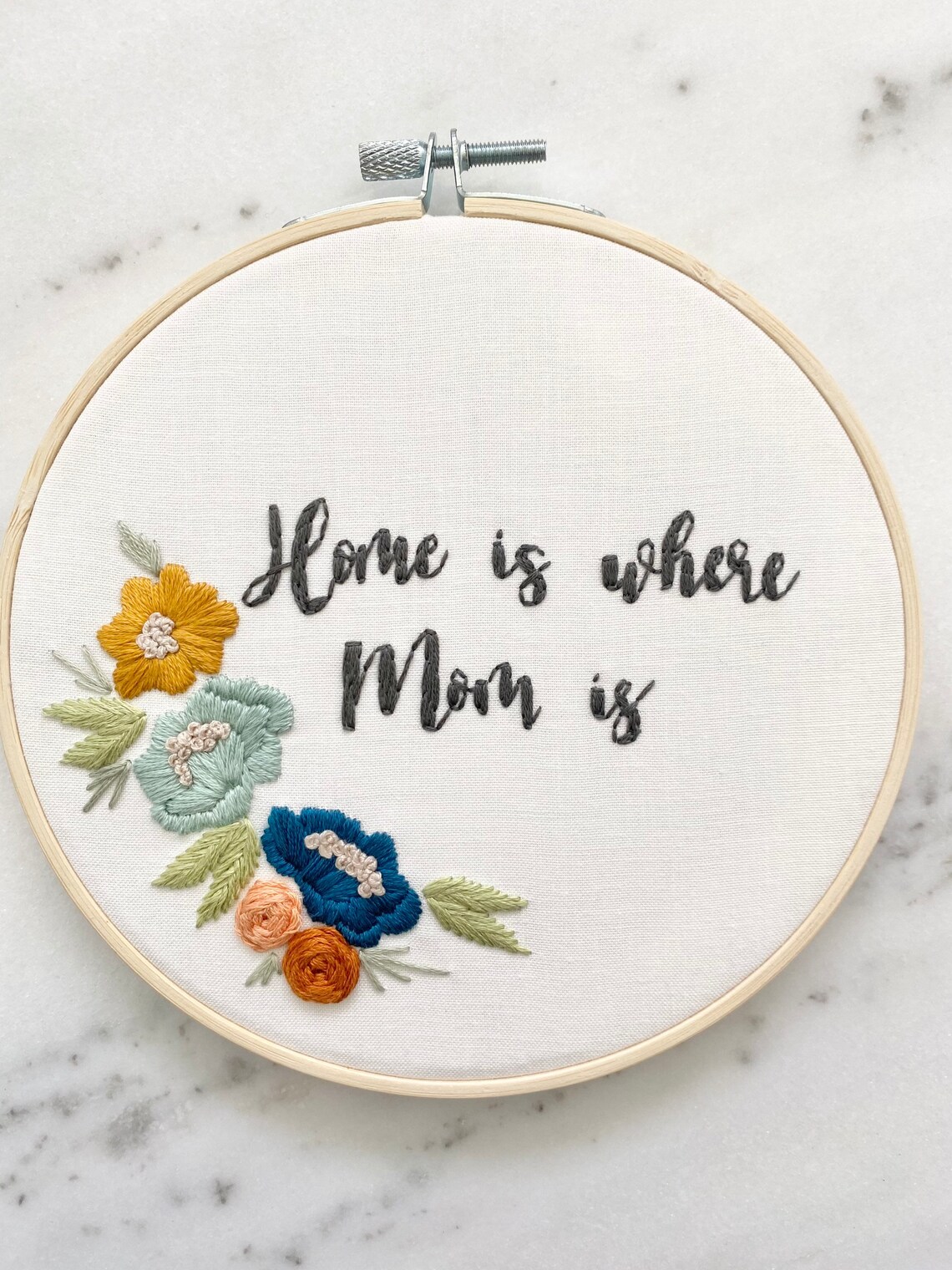 Best Mom Ever Embroidery Hoop PDF Pattern - Etsy