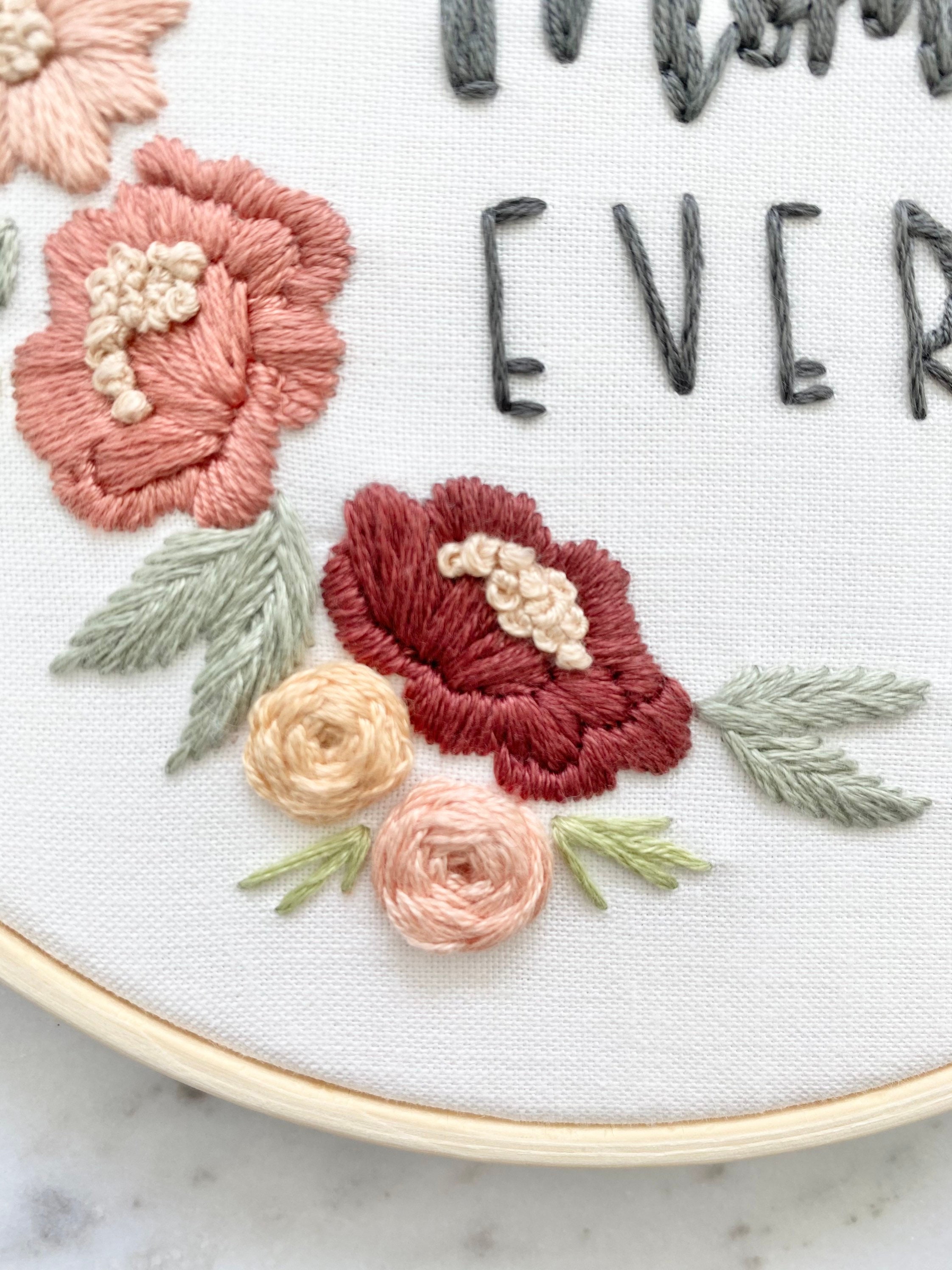 Best Mom Ever Embroidery Hoop PDF Pattern - Etsy