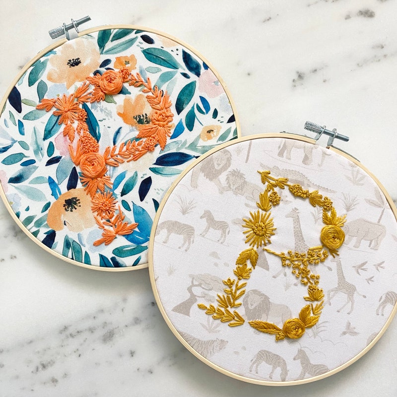 Monogram Embroidery - Etsy