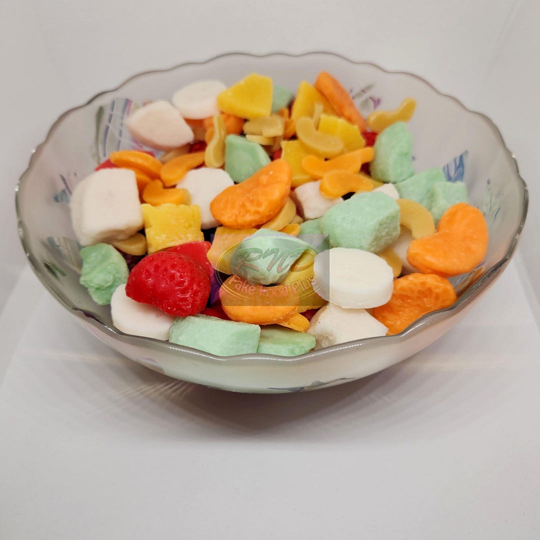 Wax Fruit Combo, Fake Fruit, 16 OZ Various Types Fruit, Cherries ...