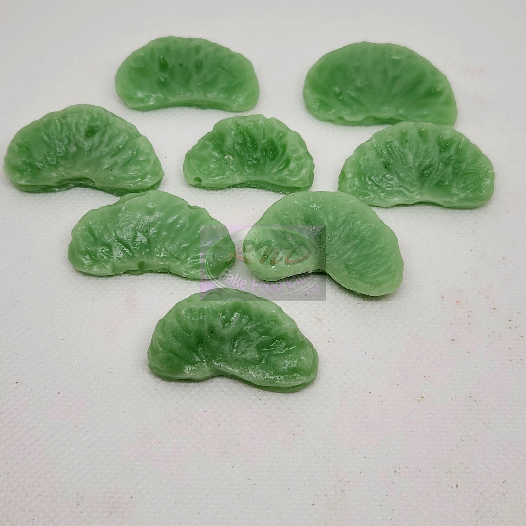 Small Lime Sections, Wax, Fake Fruit, Props, Scented, Gel Embeds, 8oz ...