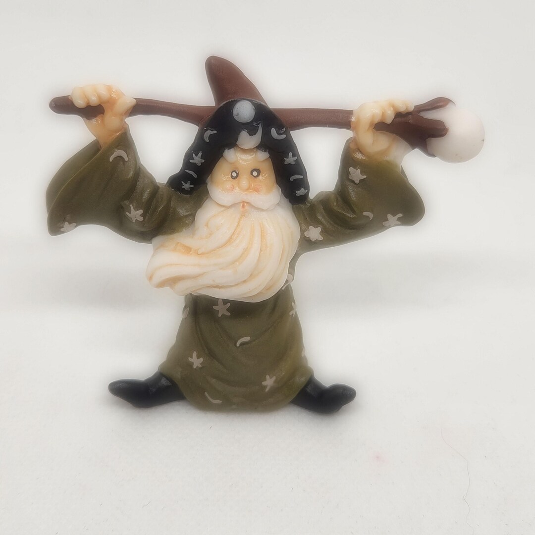 Miniature Porcelain Green Robe Wizard Collectible, Fantasy Collectible, Priced for 1 Each - Etsy