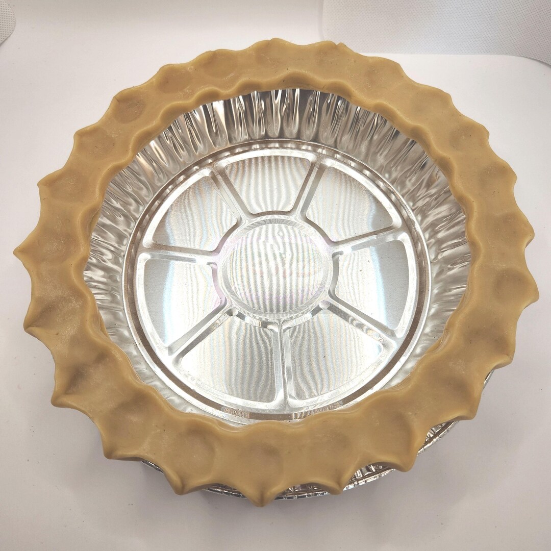 9" Wax Pie Crust Edge, W/pie Tins Set of 3 Crusts, Scented or Unscented ...