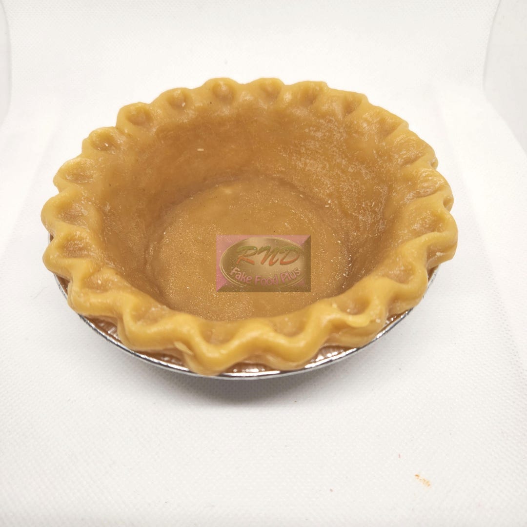 5" Wax Full Pie Crust, Full Crust W/tins Set of 3 Crusts, Props ...