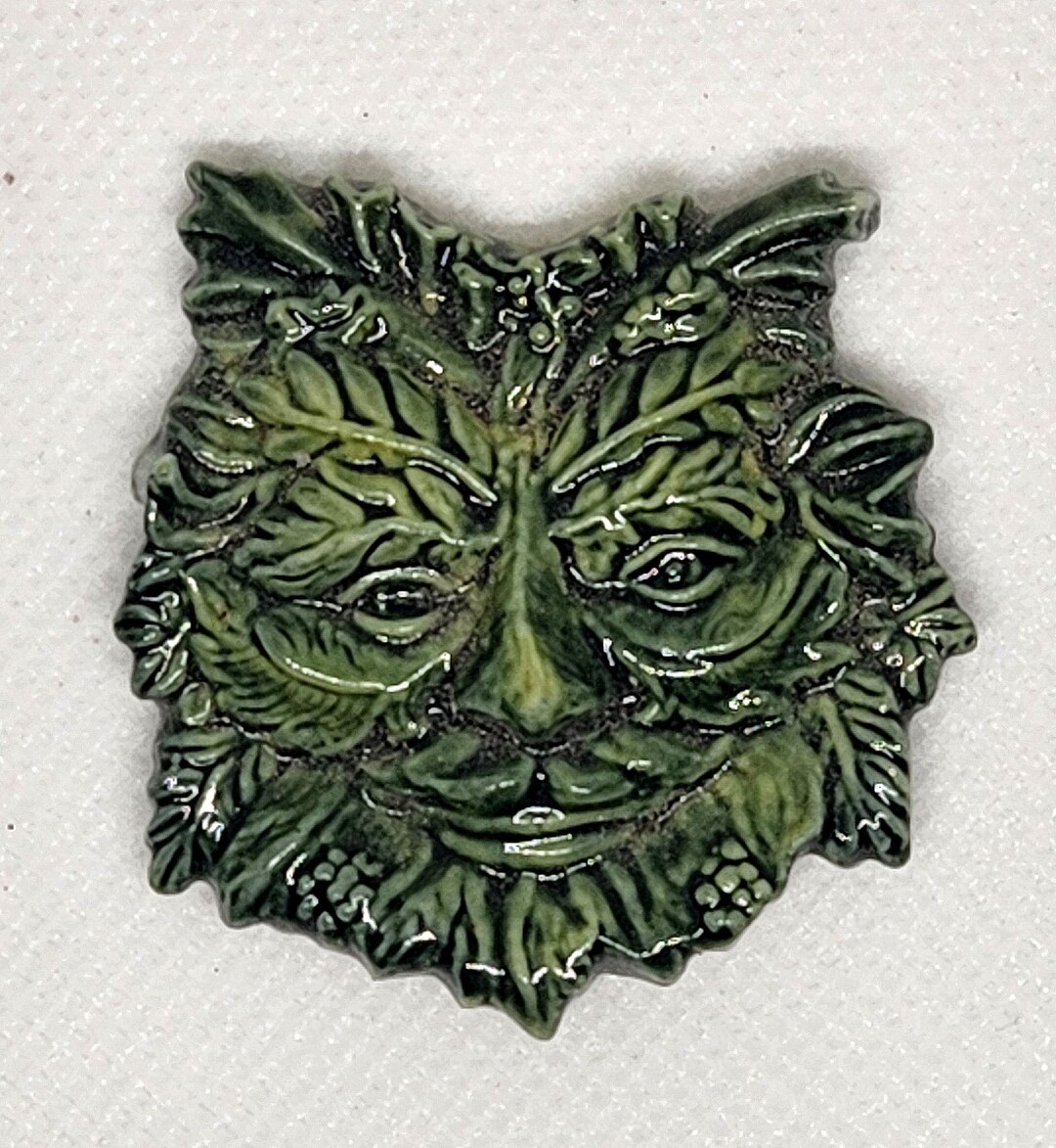 Green Man Porcelain Miniature Collectible, Priced for 1 Each. Celtic ...